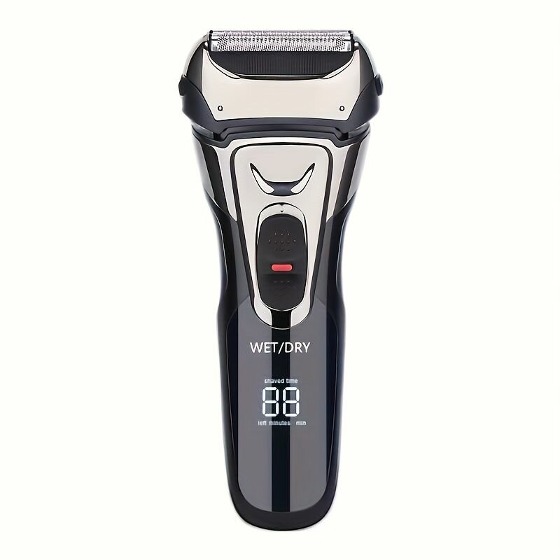 Мужской электрический триммер для бороды и бритва с USB-зарядкой и LED-дисплеем