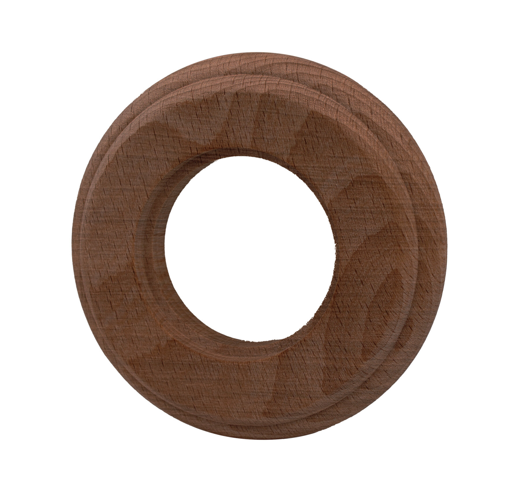 Рамка Jantera 1-местная круглая, D95 H10, бук. Цвет Коричневый