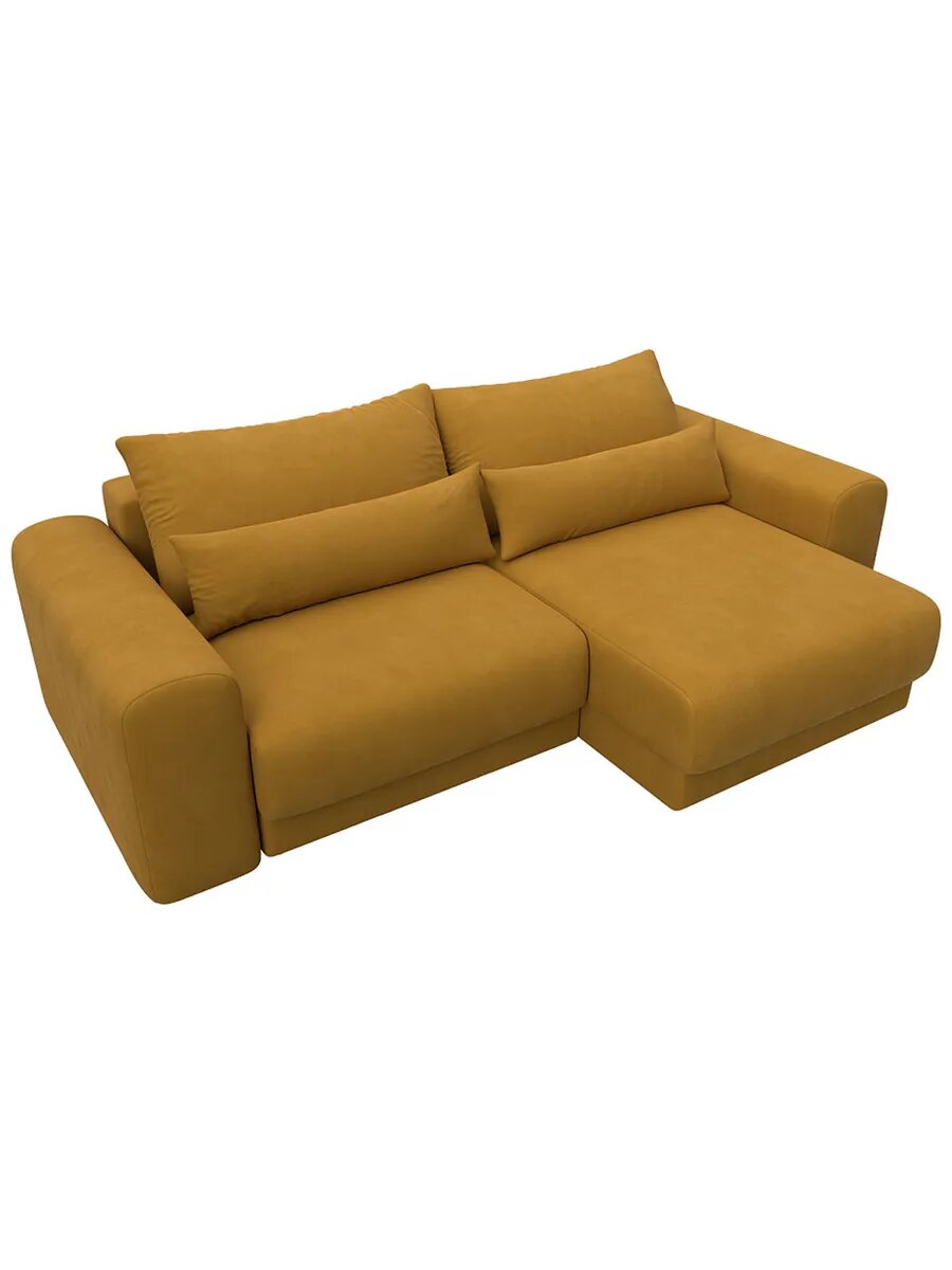 Диван с универсальным углом Крокус со спальным местом 140х200 см, пружинный матрас, ящик для белья, велюр