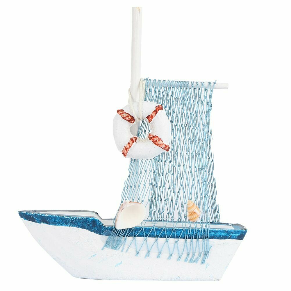 Деревянная модель парусника с буем