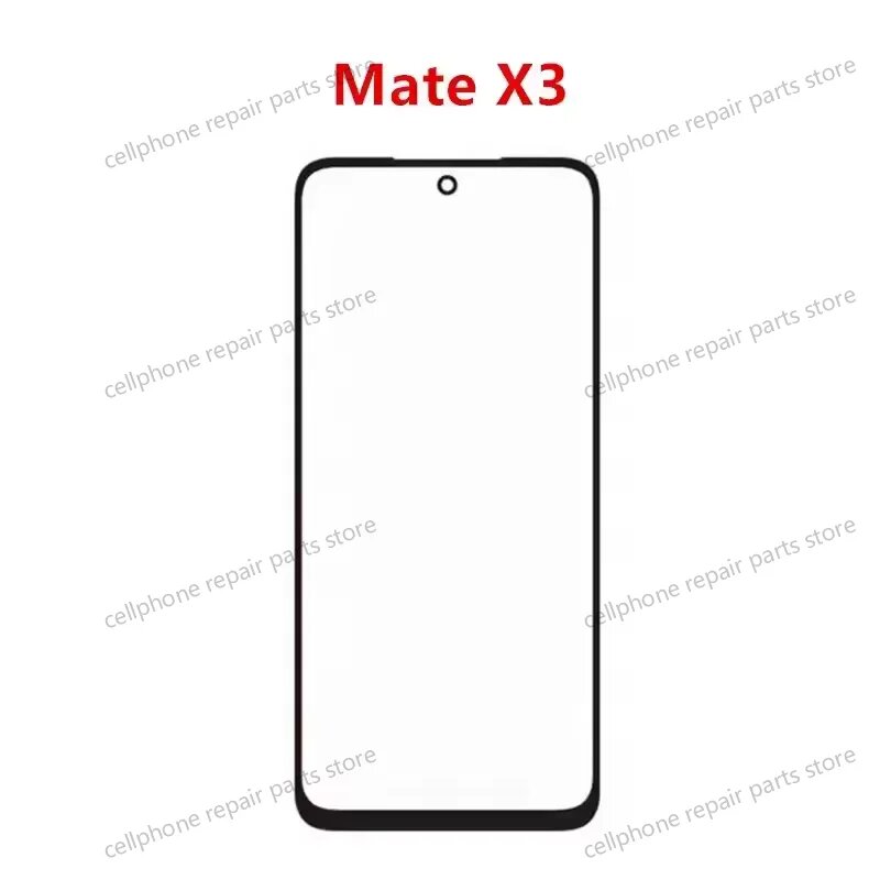 Внешний экран для Huawei Mate 60 Pro X5 X3 50 40 30 20 X2, сенсорная панель, ЖК-дисплей, передняя стеклянная крышка, ремонт, замена деталей + OCA MateX3