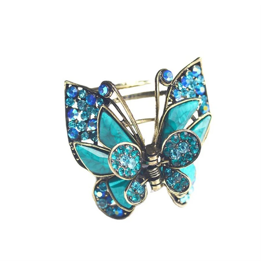 Металлическая заколка-бабочка 26