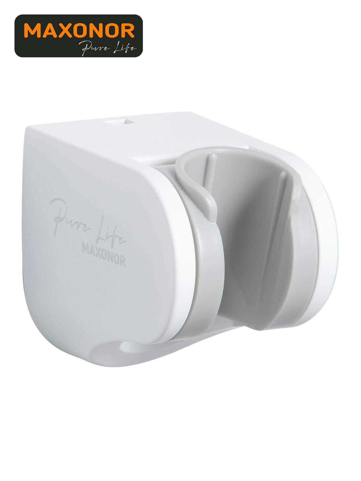Держатель для лейки душа Maxonor PURE LIFE PL91-8 Белый матовый Для ванны/душа