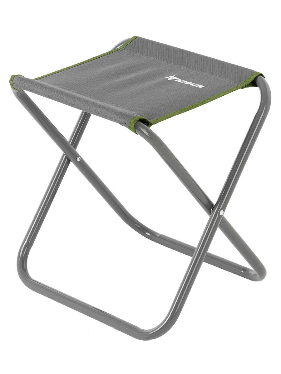 Стул туристический Nisus СР-450.22 (ст. труба д22) серо-зеленый (T-N-TC-450.22-GR)