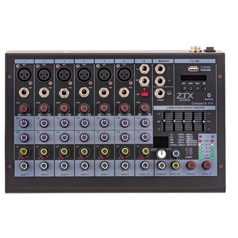 Аналоговый микшер ZTX audio Compact 6.1Fx