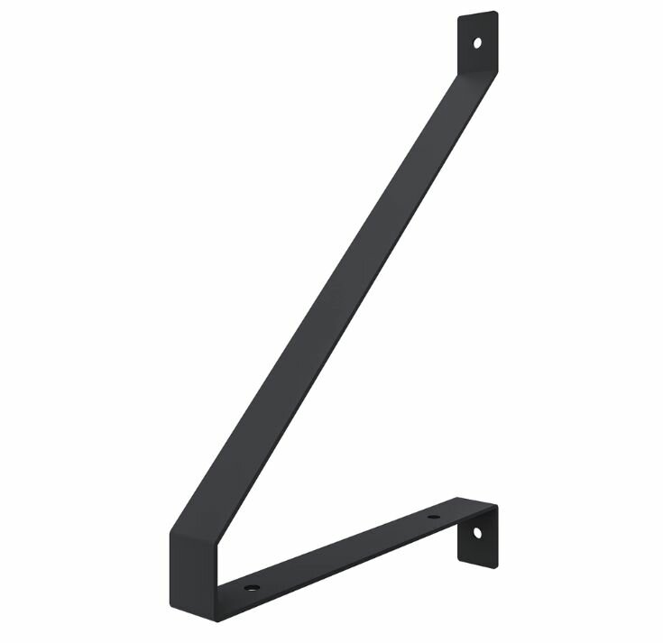 Кронштейн для полки Урбан Шелф-07, 205х300 мм черный 1 шт