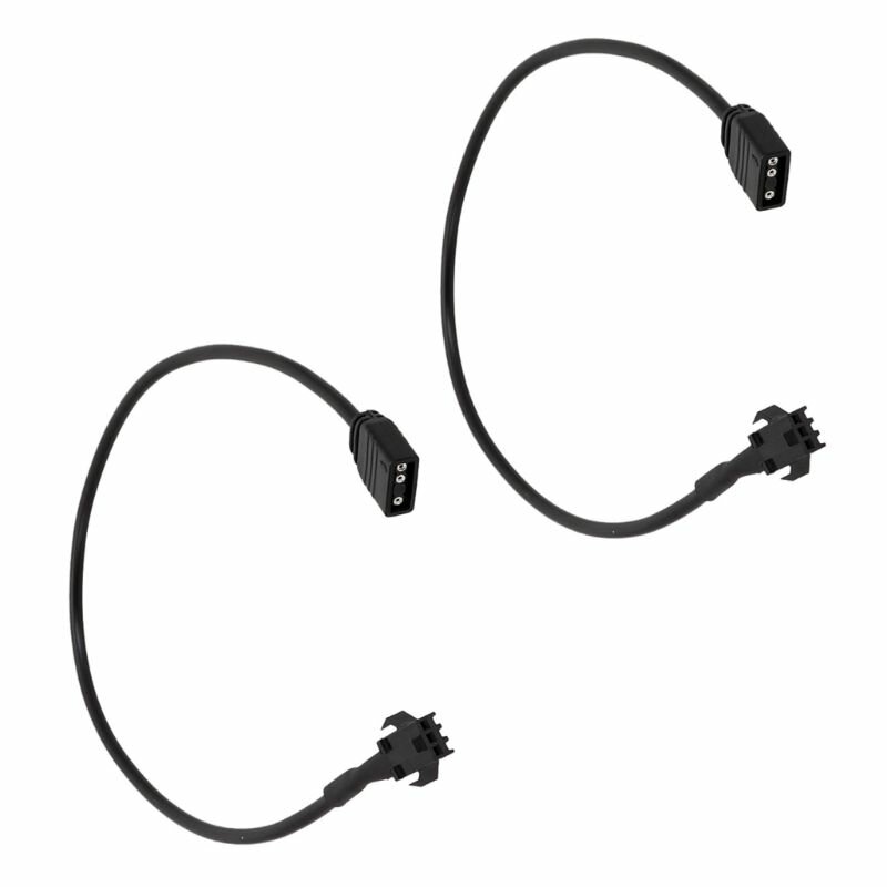 (2 шт.) Переходной кабель для RGB подсветки вентиляторов Deepcool/Lian Li: SM 3-pin/4-pin - 3-pin (мама)