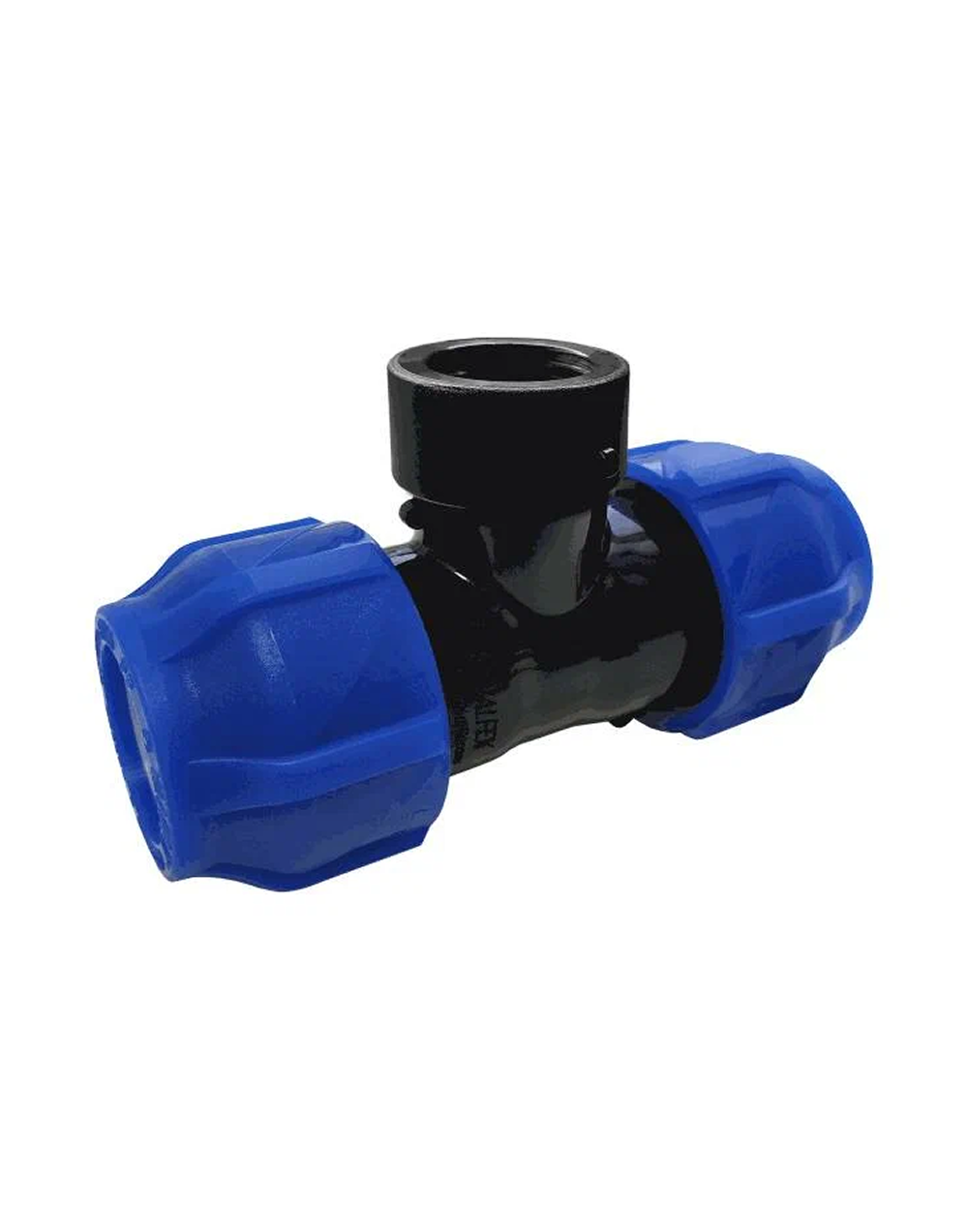 Тройник компрессионная ПЭ Дн 50х1/2"х50 ВР Ру16 VALFEX 1210015001250