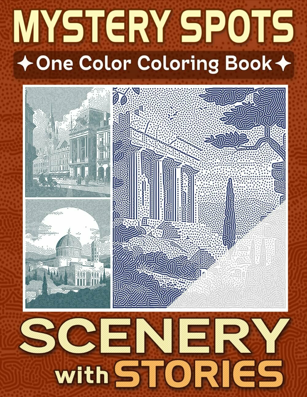 Раскраска по номерам Mystery Spots Scenery with Stories