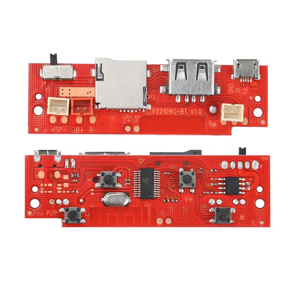 V109 DC 5 В BT аудио усилитель декодер плата DIY Mp3 усилитель BT модуль интерфейс Micro USB TF/USB