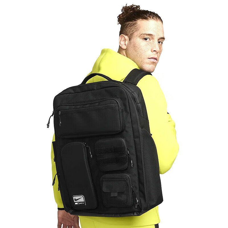 Рюкзак NIKE, Utility Elite Backpack FN4173-010 Black Grey MISC, для мужчин, черный/серый