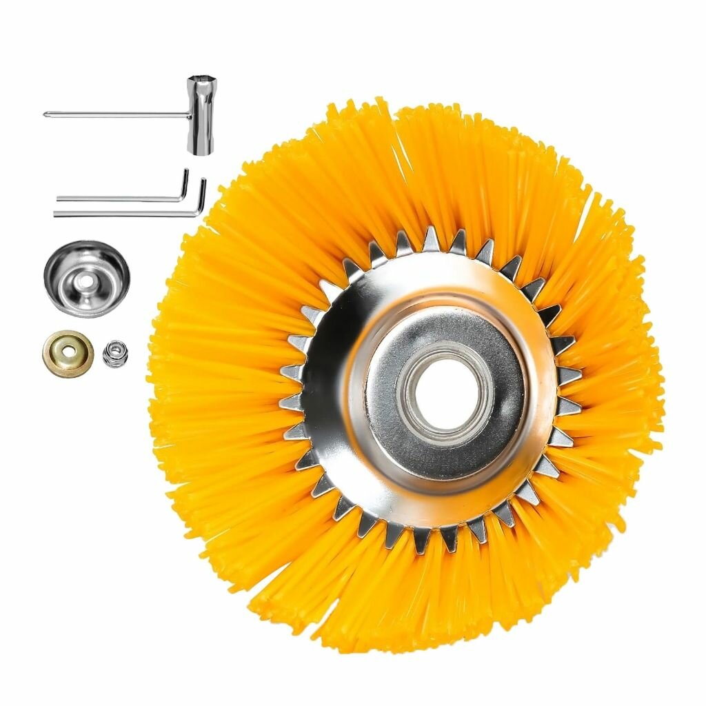 Щетка для триммера , 8 дюймов, нейлон, для стрижки газона и удаления сорняков