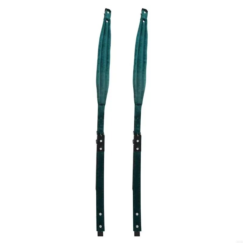 G6DE Ремень-аккордеон, регулируемый плечевой ремень-аккордеон из искусственной кожи. Удобный ремень-аккордеон. Большой ремень, Изумрудный