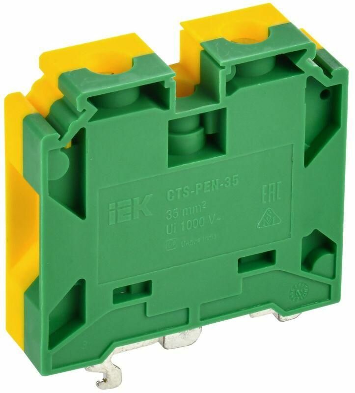 Колодка клеммная CTS-PEN ARMAFIX земля монтаж неск. напр. 35кв. мм IEK YCT11-02-K52-035
