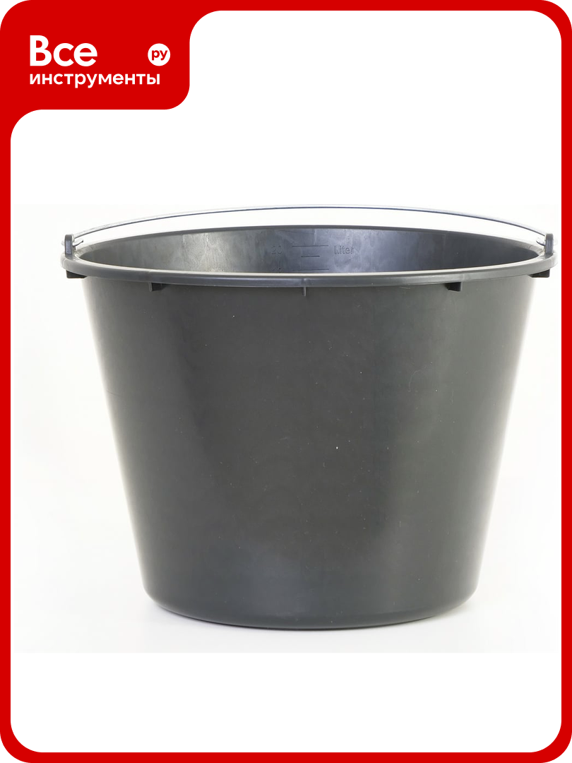 Ведро строительное ООО РВ Пласт Стандарт 0001 12 л, для строительных нужд ёмкостью 12 литров