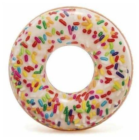 Круг надувной пончик Intex 56263np Sprinkle Donut Tube, 114см