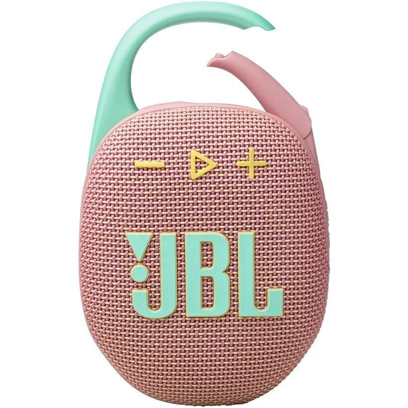 Портативная колонка JBL Clip 5, розовая, максимальная мощность 7 Вт