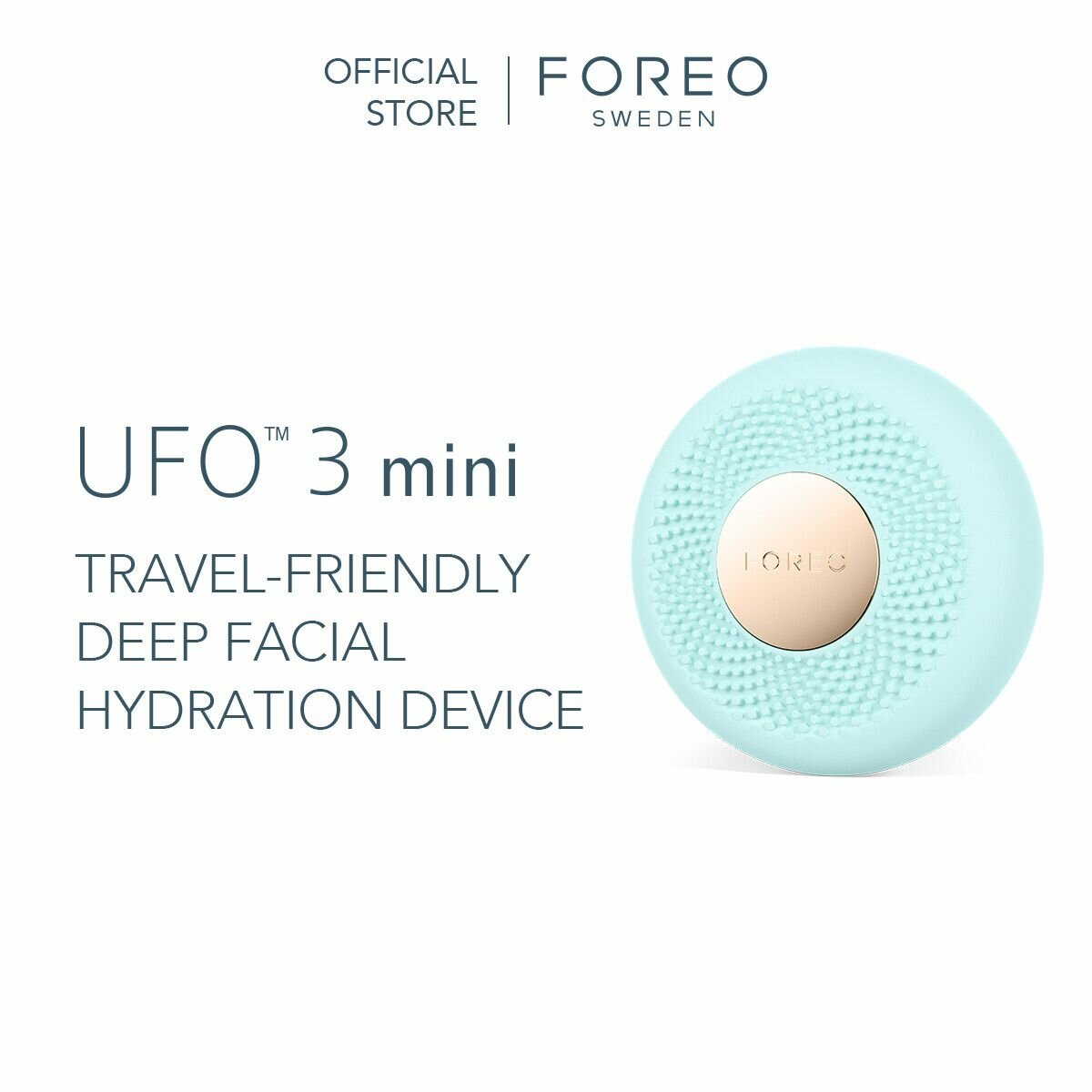 FOREO UFO 3 Mini устройство для ухода за кожей с маской 4-в-1-Beauty instrument Full spectrum LED Deep Tissue NIR и терапия красным светом