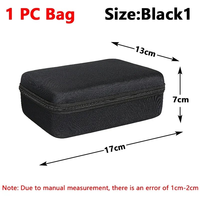 Черный кейс для хранения 17x13x7 см