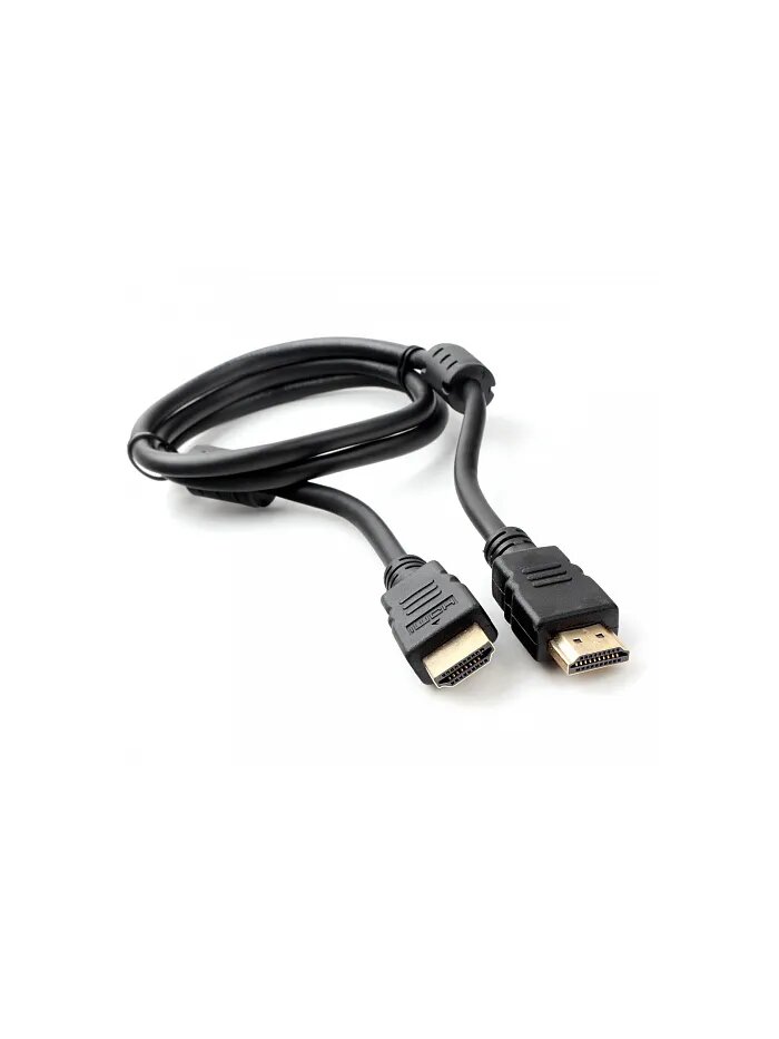 Кабель интерфейсный HDMI Cablexpert CCF2-HDMI4-1M 1м, v2.0, 19M/19M, черный, позол. разъемы, экран, 2 ферр кольца