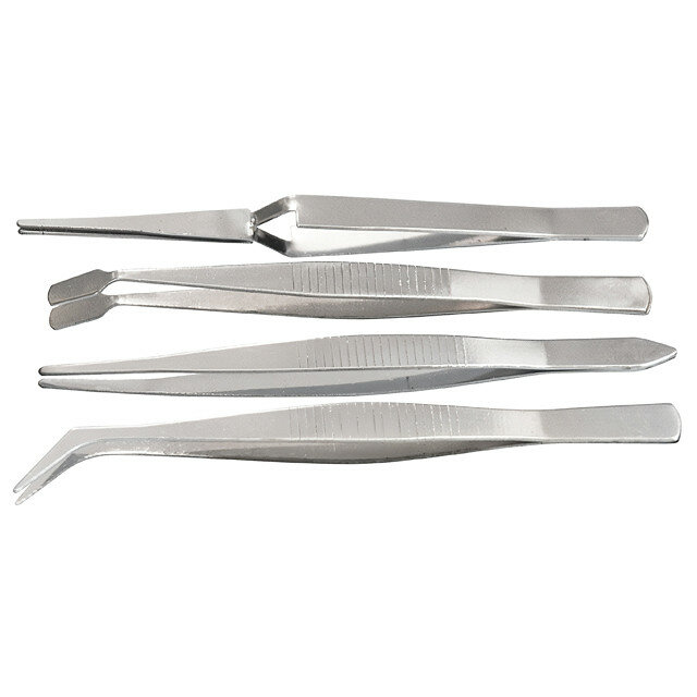Набор пинцетов SPARTA нержавеющая сталь 4шт