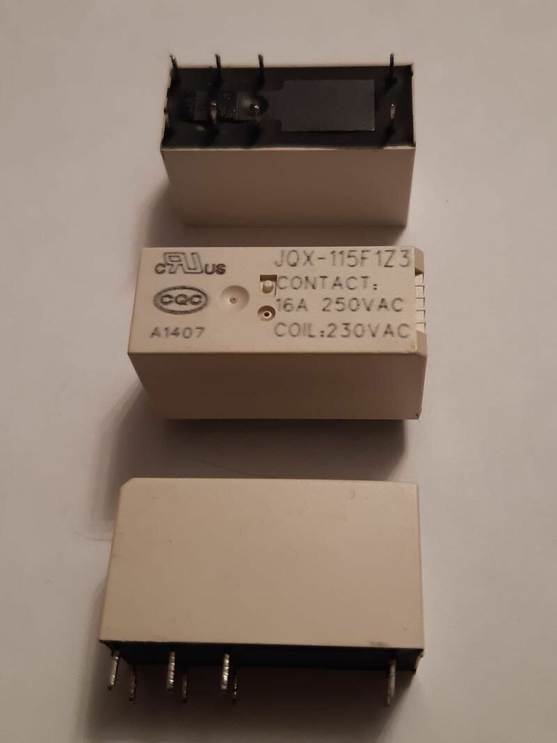 Реле 220V JQX-115F 1Z3 - 3 шт.