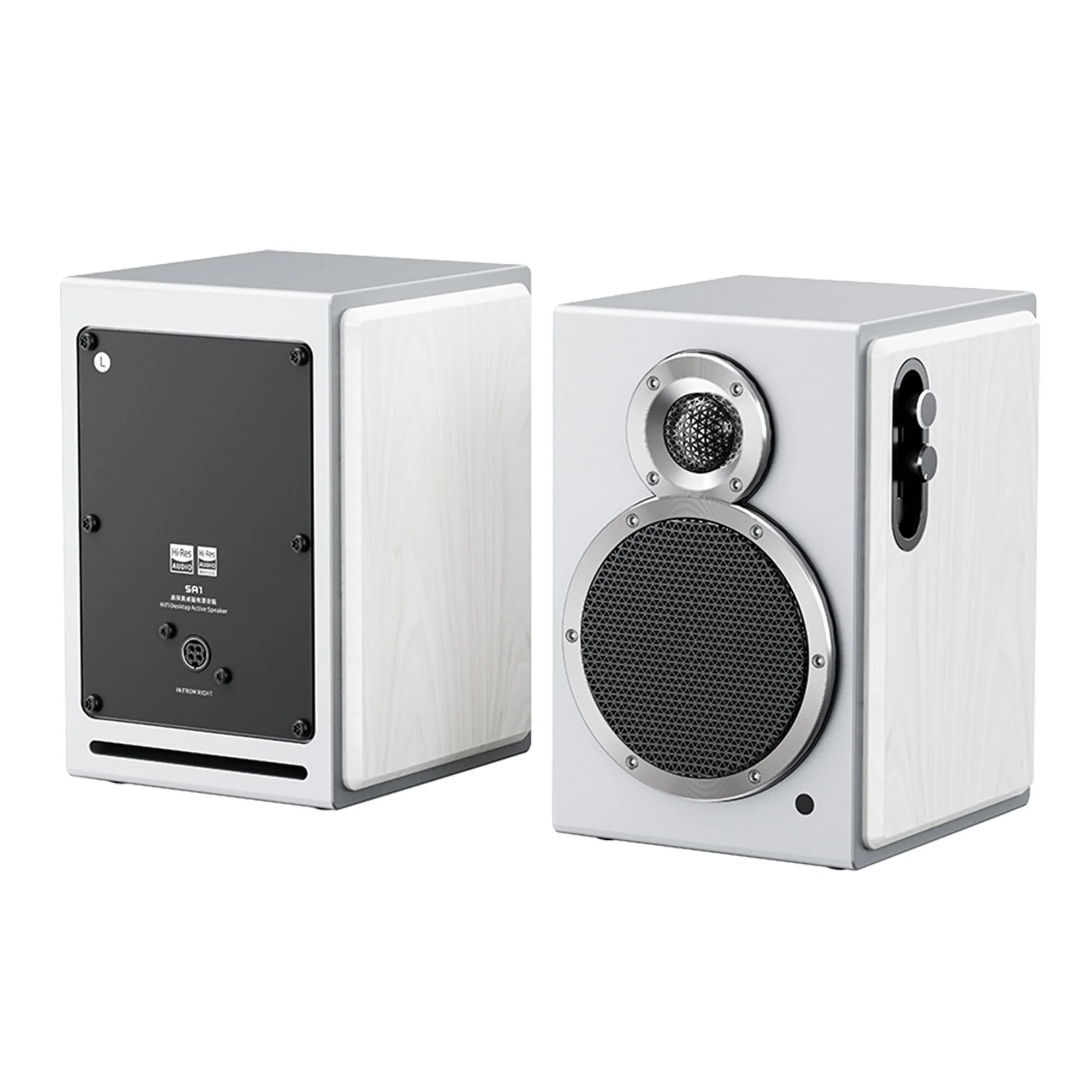 Акустическая система FiiO SA1 (F3053S) активная, полочная, с bluetooth, пара, cloud white