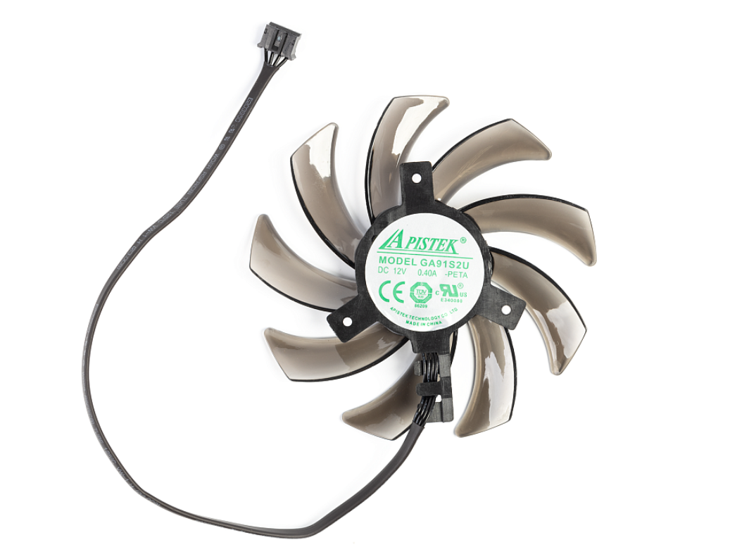 Вентилятор для видеокарты Palit Dual RTX2060, 4Pin, 86mm, S 40mm, GA91S2U, №1