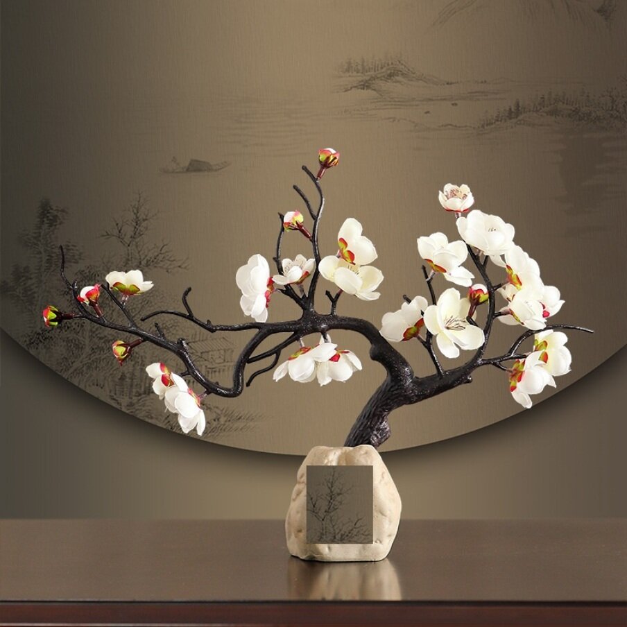 Искусственные цветы HomeRoomsDecor "Дерево сакуры", розовые бутоны