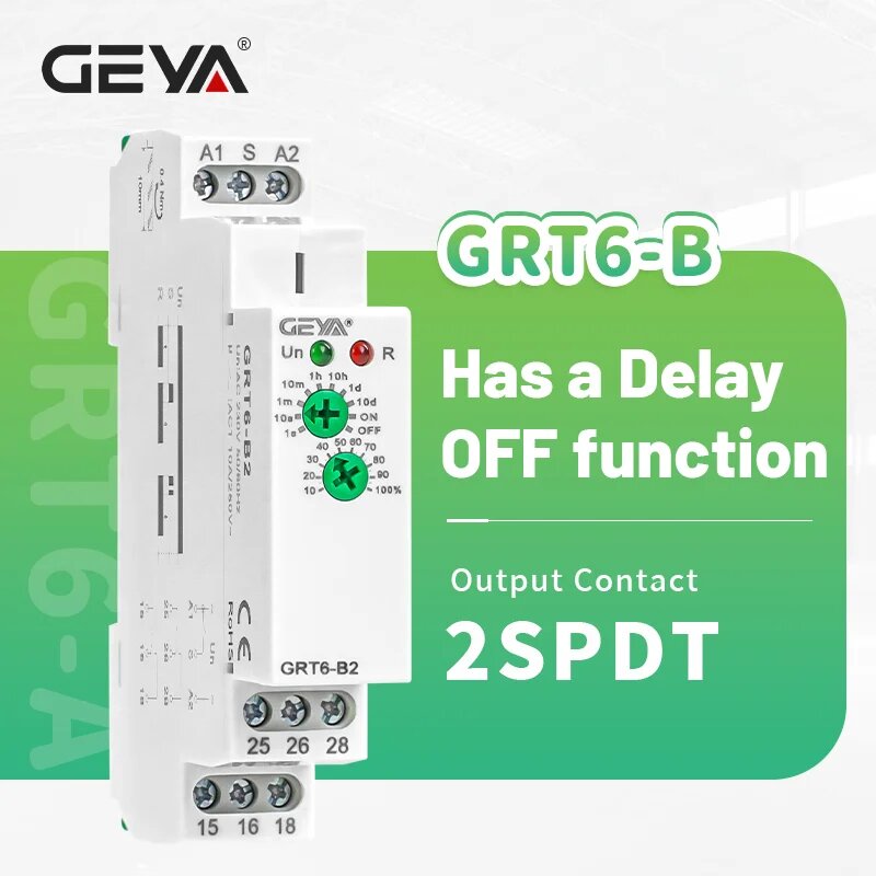 GEYA GRT6-B реле времени задержки, 2SPDT, AC230V