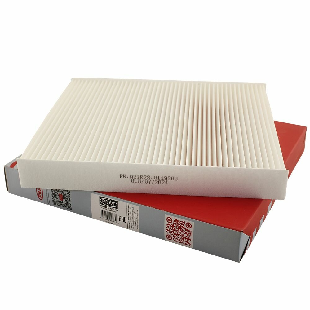 PRAVT Фильтр салонный подходит для ГАЗ А21R22 Газель Next, ГАЗ С41R13 Газон Next арт. PR. А21R23.8119200