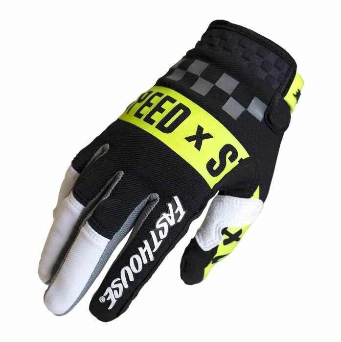 Fasthouse Перчатки Speed Style Domingo Hi-Viz Black L