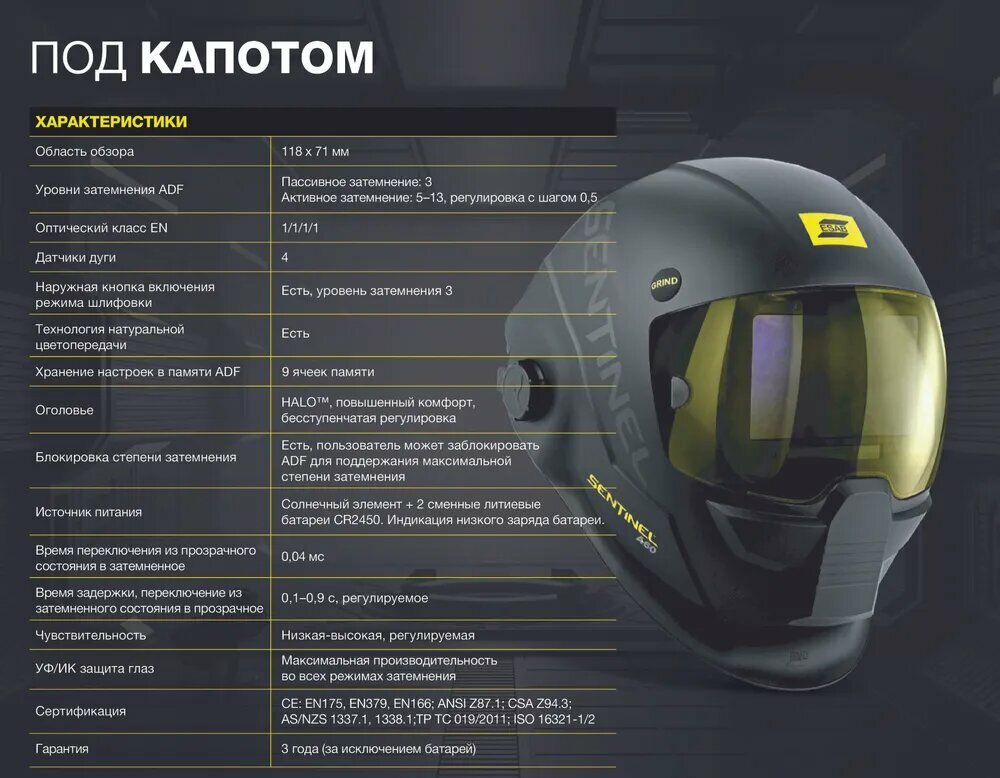 Маска ESAB SENTINEL A60 — фото 1