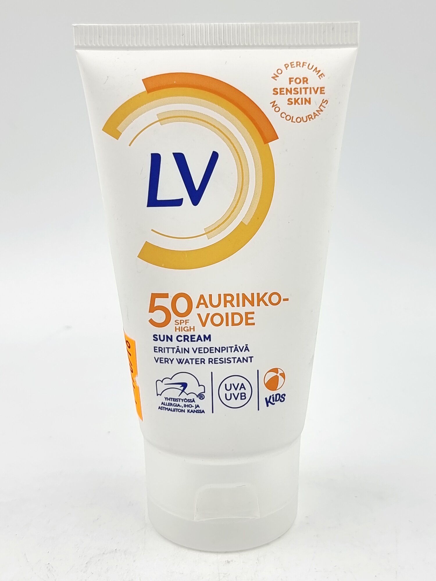 Солнцезащитный детский гипоаллергенный крем LV SPF50 75 мл (Из Финляндии)