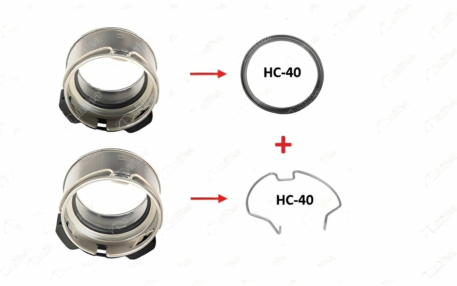 Nifea HC-40, Комплект Скоба + Уплотнение Патрубка Интеркулера для Renault, Аналог 8201089106