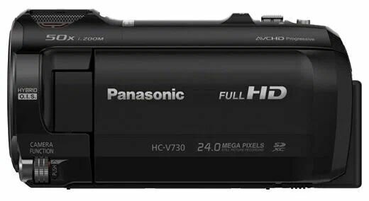 Видеокамера Panasonic HC-V730, Full HD, 20x Zoom, Wi-Fi, NFC, сенсорное управление