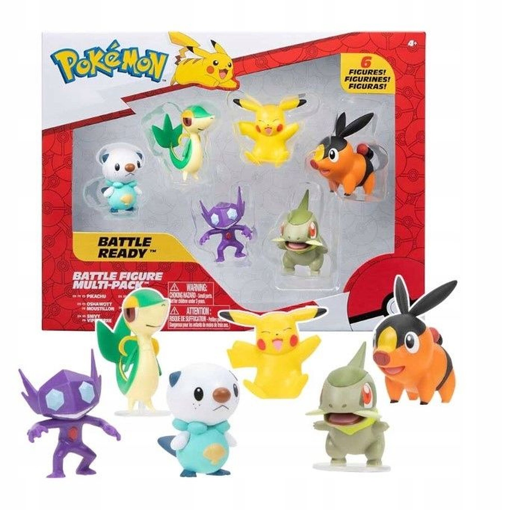Набор фигурок Jazwares Pokemon - Набор из 6 боевых фигурок покемонов - PKW3062