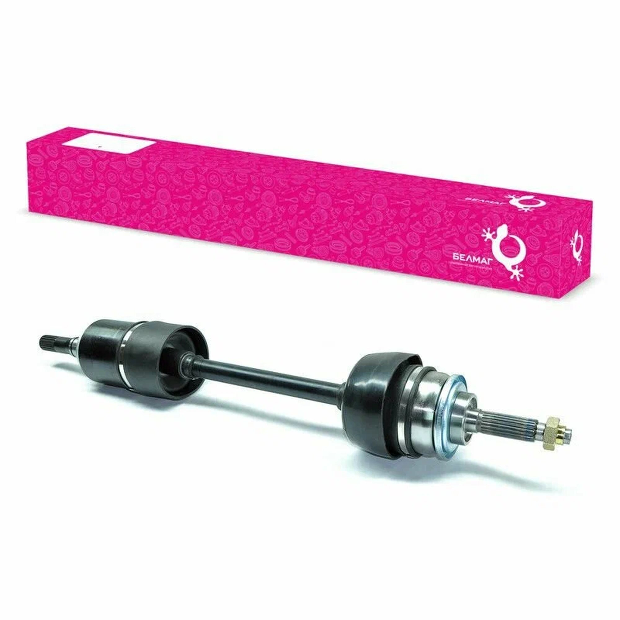 Привод левый BELMAG BM9517, для ВАЗ 2121, в сборе, сталь, резина, черный