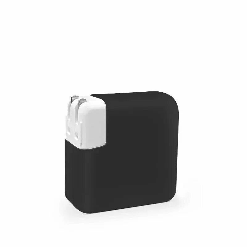 Силиконовый чехол для зарядки MacBook, Black