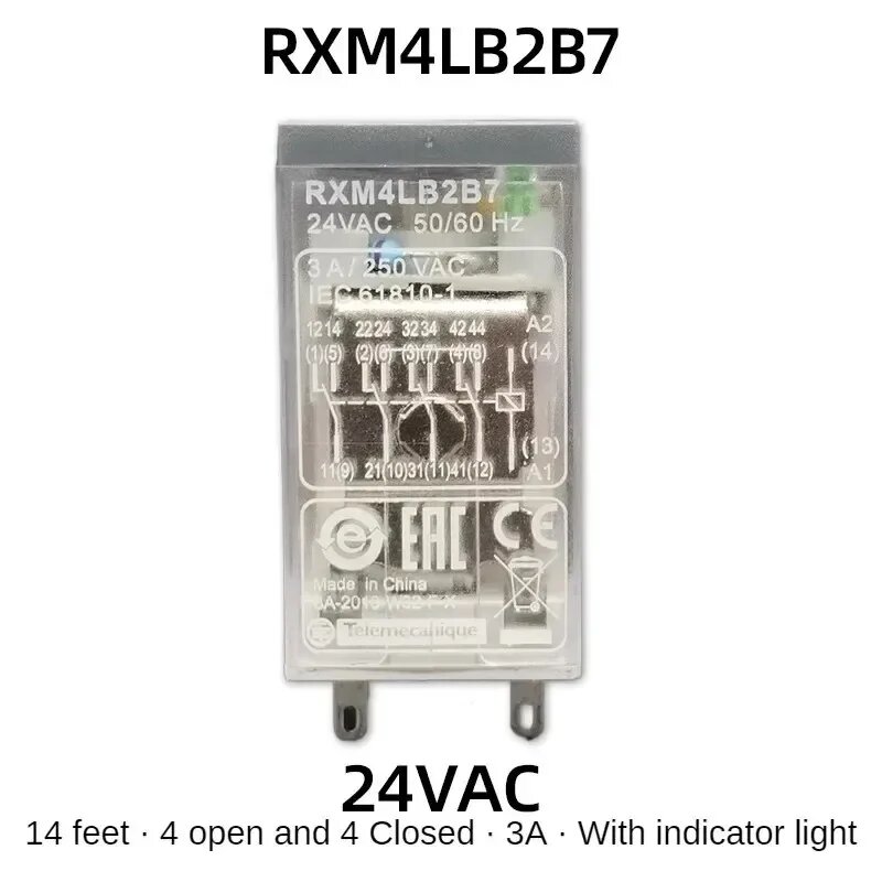 Реле Schneider Electric RXM2LB2BD RXM4LB2B7 24V AC