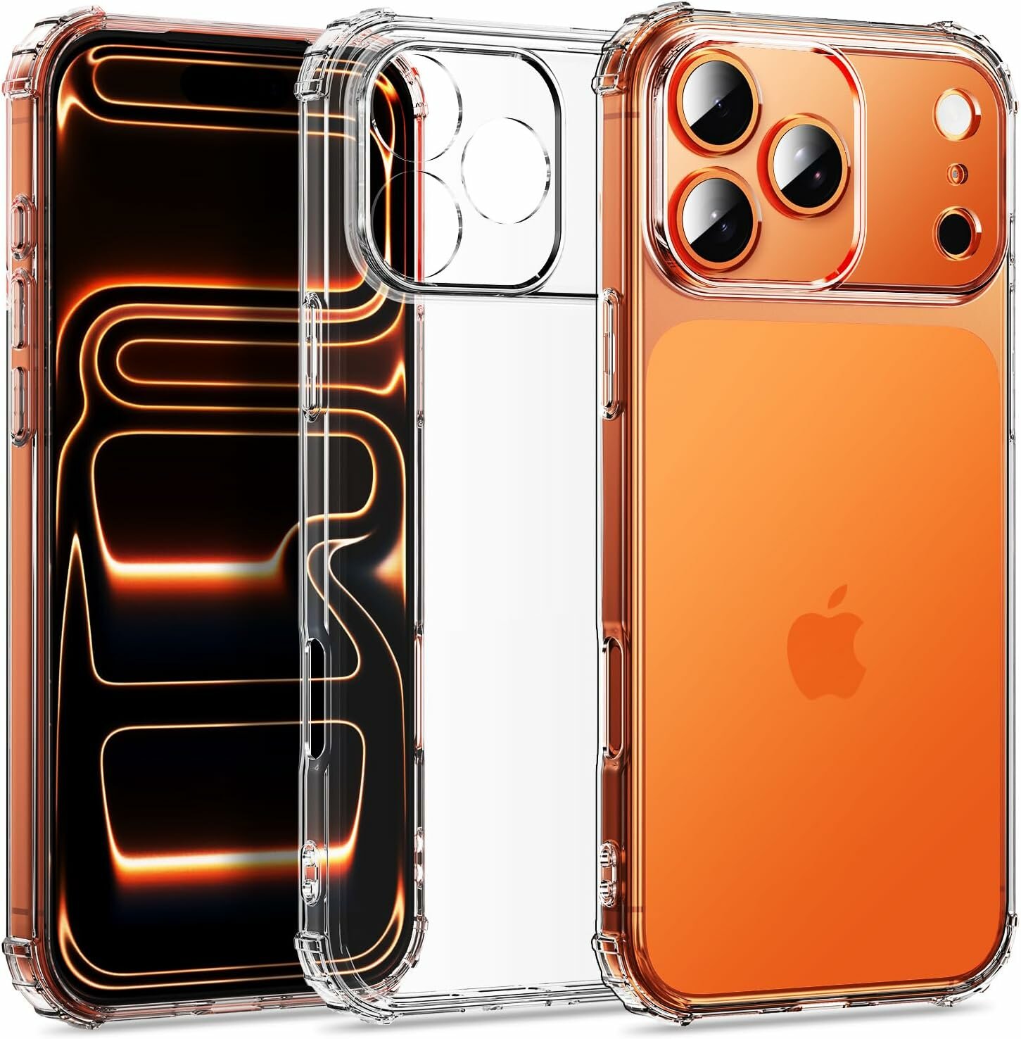 Противоударный прозрачный чехол с защитой камеры для Apple iPhone 17 Pro