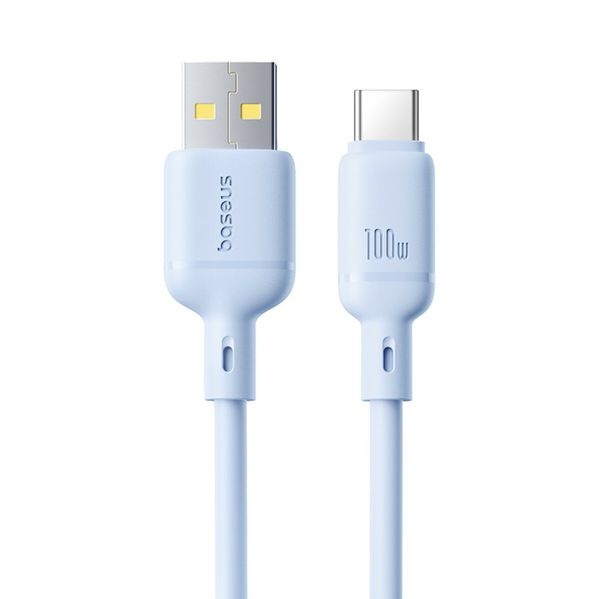 Кабель Baseus Silky Series Fast Charging Cable USB - Type-C 100w 1m голубой (P10377703313-00)