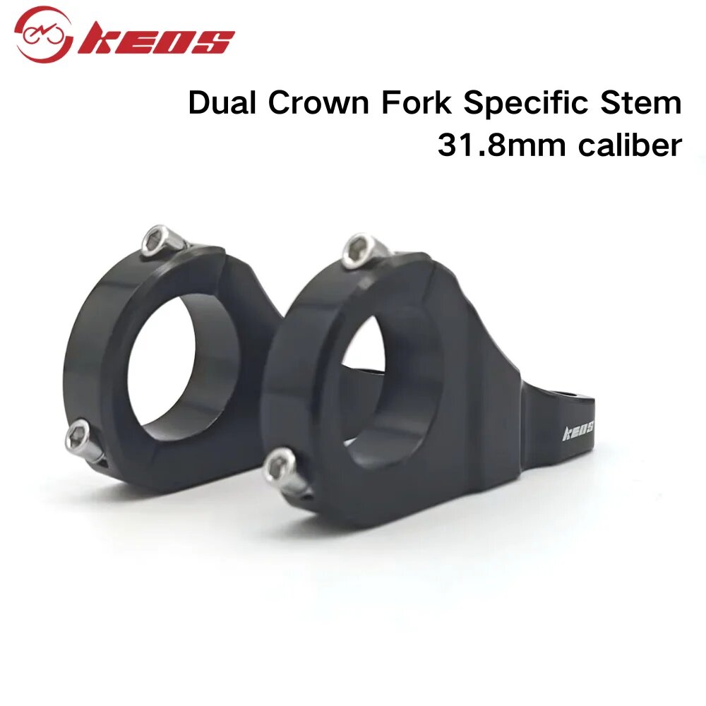 KEOS Вынос руля для вилок с двойной короной 31,8 мм черный