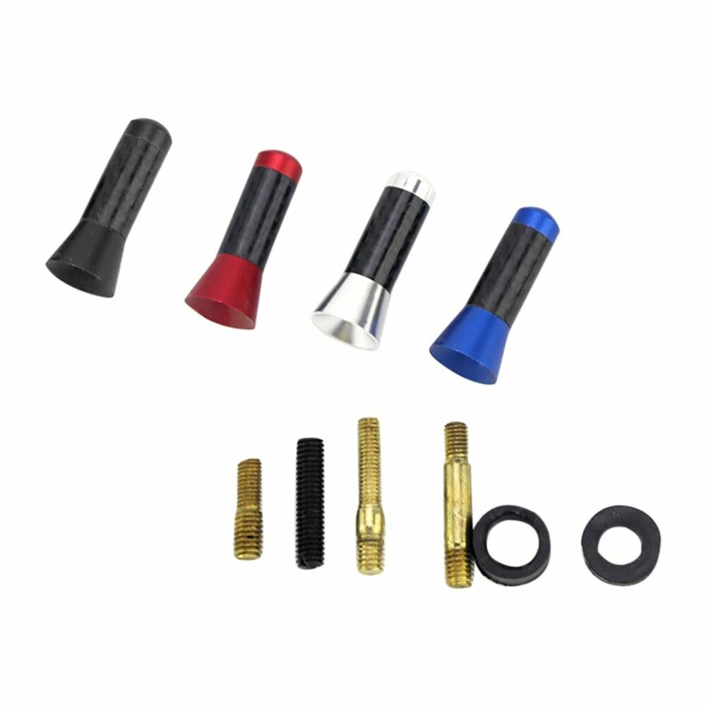 Автомобильная антенна 3,5 см, карбоновая антенна, короткая антенна, радио FM/AM, металлические приемные антенны, аксессуары для автомобильных радиоприемников