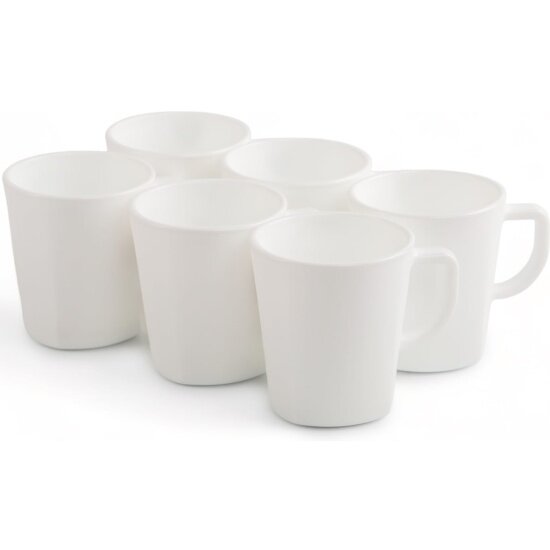 Набор кружек Luminarc HAVANA 6 шт, 250 мл, стекло, белый (V1109)