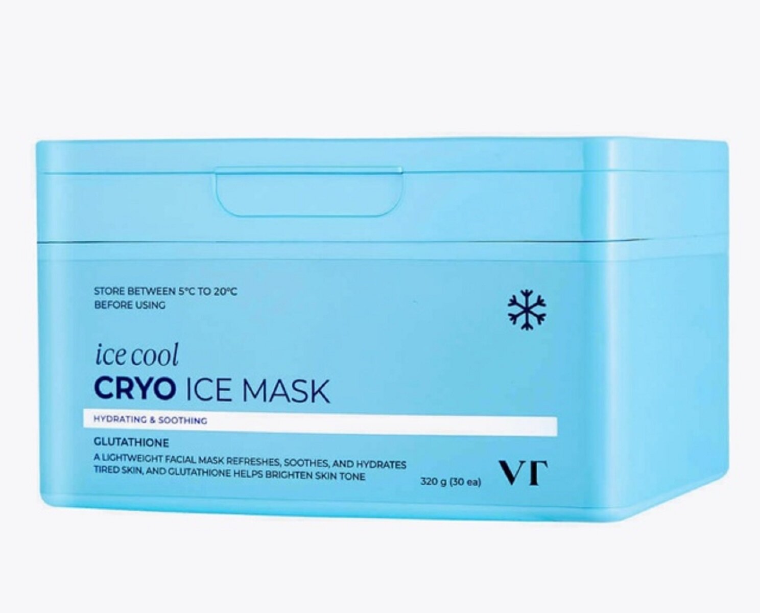 VT Cosmetics Набор освежающих тканевых масок для лица (30шт) Ice Cool Cryo Ice Mask