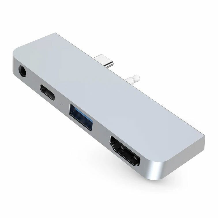 Переходник Hyperdrive Hd310a с USB-C на концентратор 4 в 1 для Surface Go с USB-C/A, HDMI, аудиоразъемом 4K