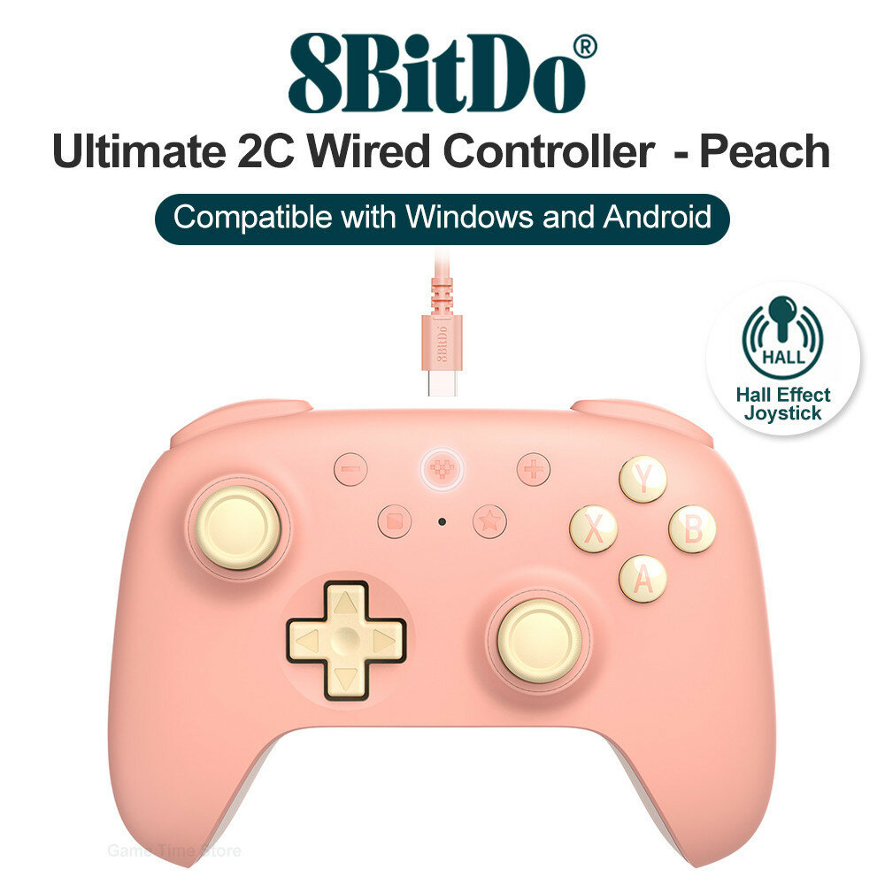 Контроллер 8BitDo Ultimate 2С, для ПК, Android, с триггерами и джойстиками на эффекте Холла