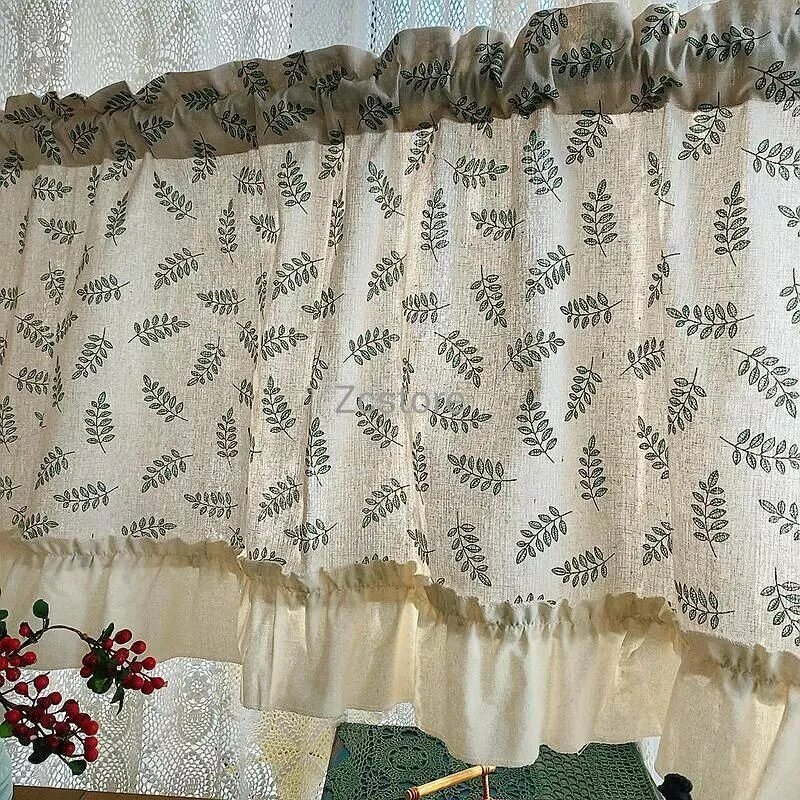 Штора гардина 70х90 см крепление Без крепления темно-зеленый