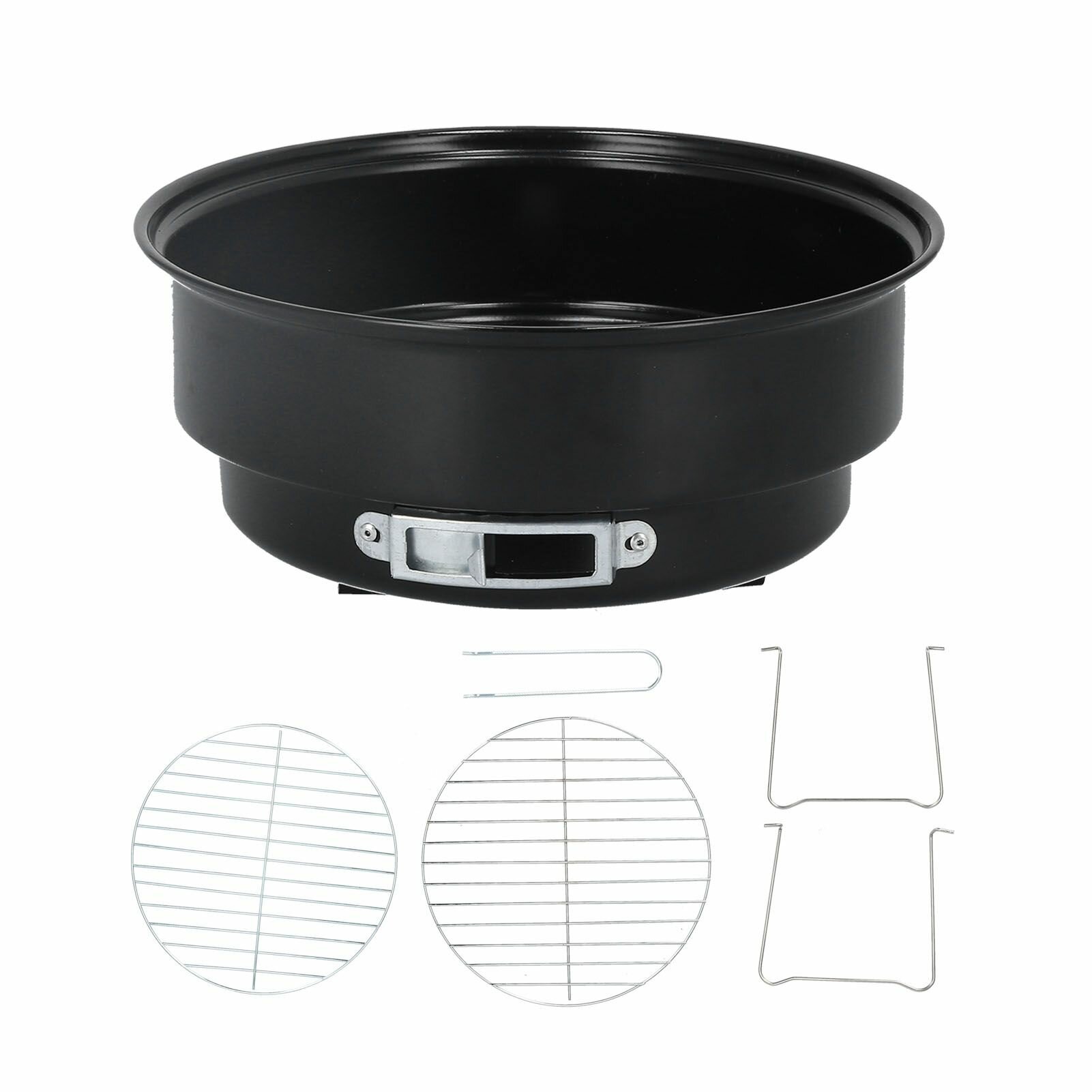 Мини-круглый гриль-барбекю, портативный железный угольный гриль для домашней кухни, барбекю, пикника, кемпинга